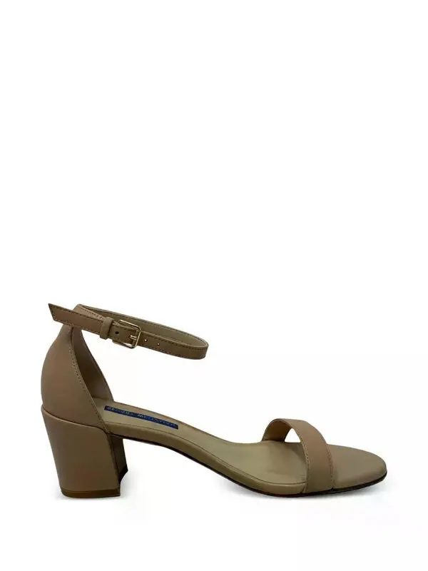STUART WEITZMAN Nudist Block Sandals - Neutrals