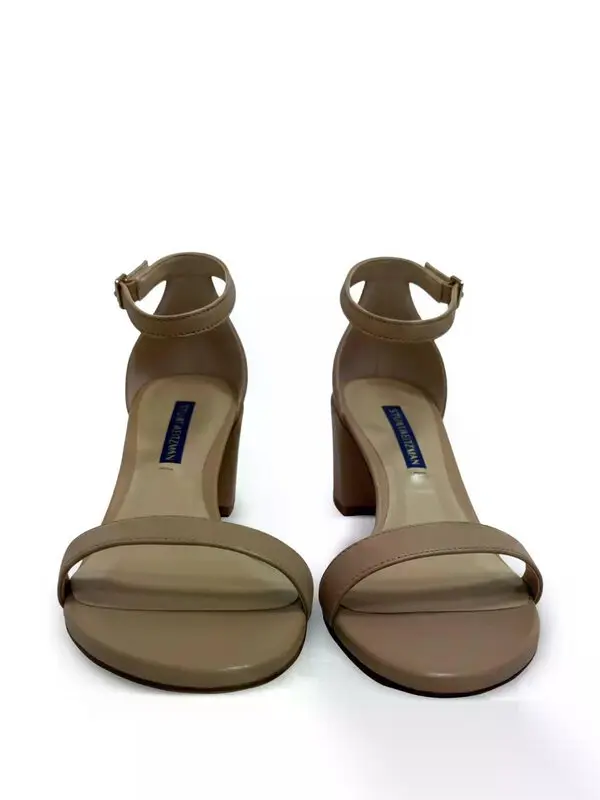 STUART WEITZMAN Nudist Block Sandals - Neutrals