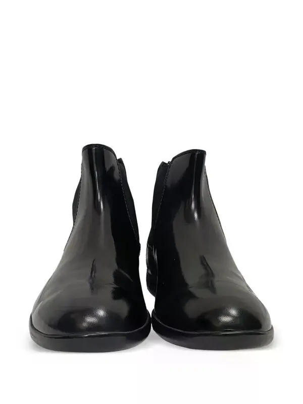 TOD'S Vintage Patent Leather Ankle Boots