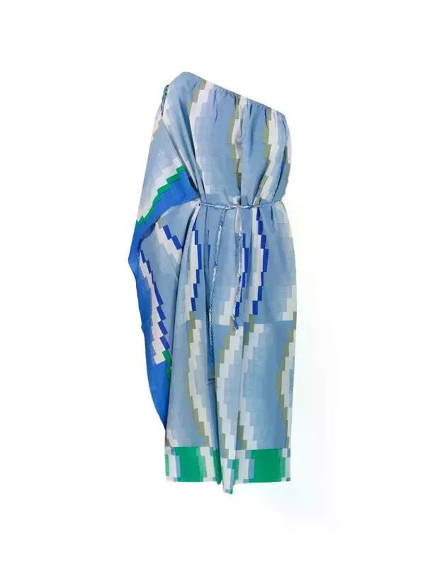 MAPOÉSIE Geometric-print One-shoulder Dress