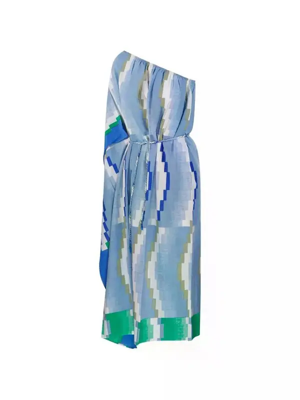 MAPOÉSIE Geometric-print One-shoulder Dress