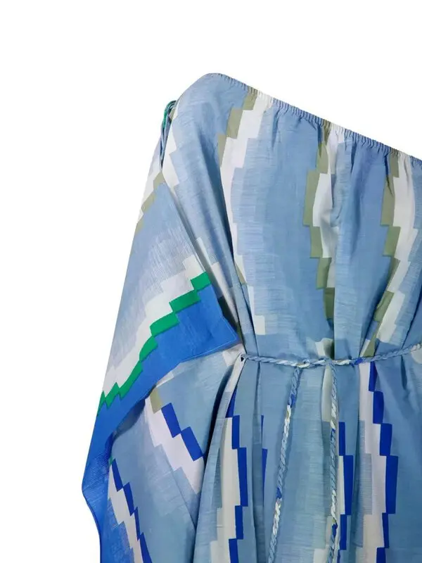 MAPOÉSIE Geometric-print One-shoulder Dress