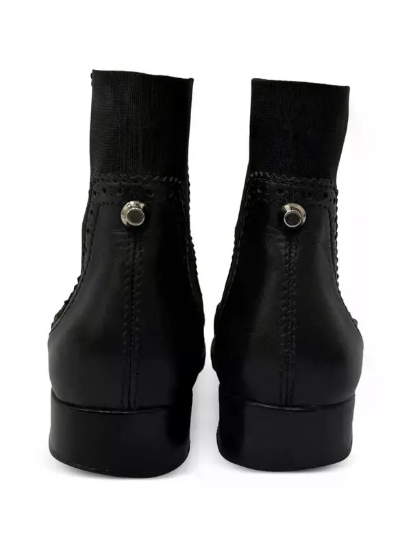 Balenciaga Perforated Wingtip Chelsea Boots