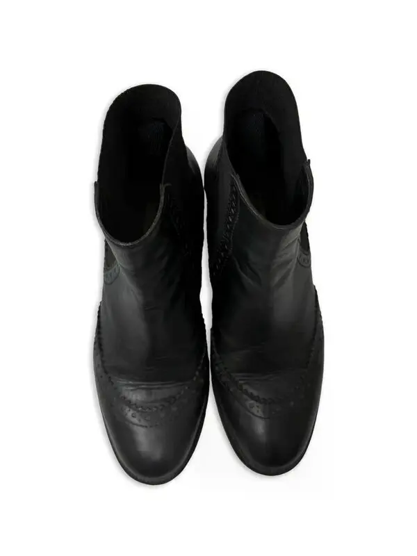 Balenciaga Perforated Wingtip Chelsea Boots