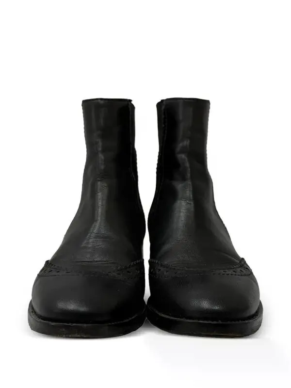 Balenciaga Perforated Wingtip Chelsea Boots