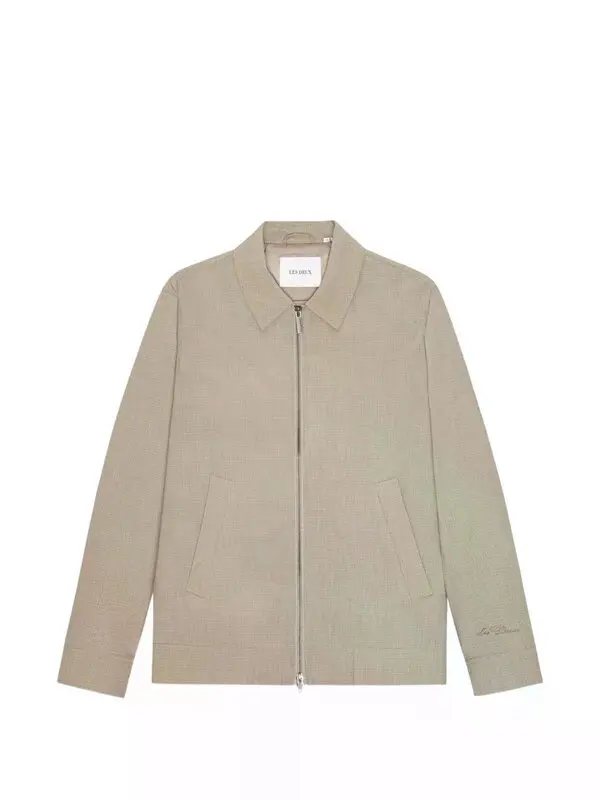 LES DEUX Como Zip-up Bomber Jacket - Neutrals