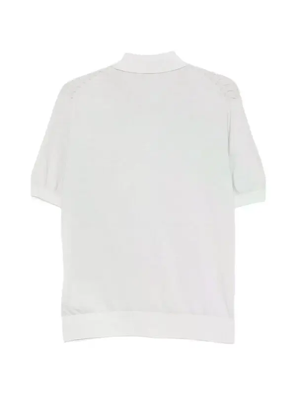 Fedeli Textured-knit Polo Shirt