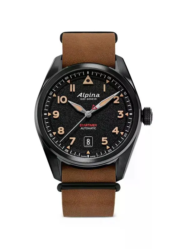 ALPINA Startimer Pilot 40mm Watch - Black