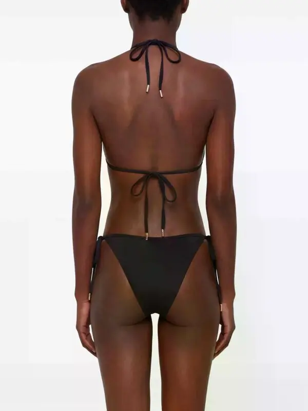 MARINE SERRE Embroidered Moon Triangle Bikini Set