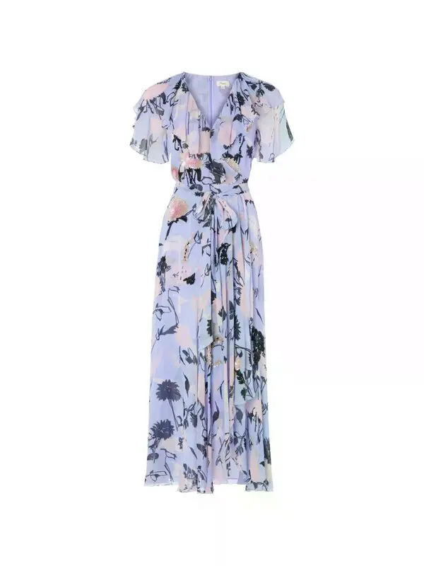 TEMPERLEY LONDON Maisie Sequin-embellished Ruffled Wrap Dress