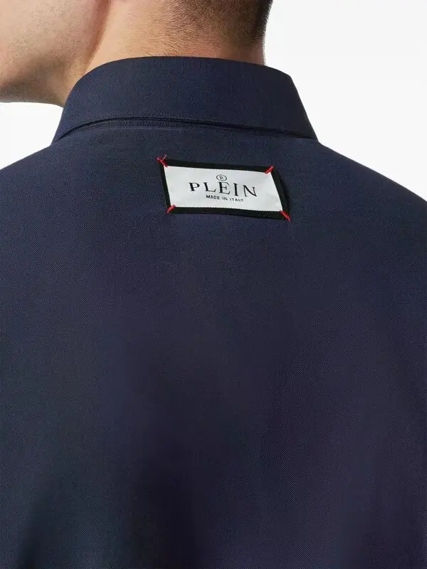 Philipp Plein Skull-embroidered Poplin Shirt