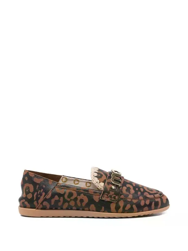 Mou Leopard-print Loafers