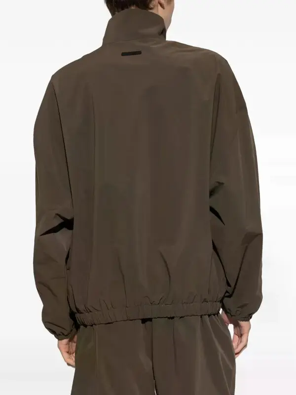 Fear Of God Essentials Logo-embroidered Half-zip Sweatshirt