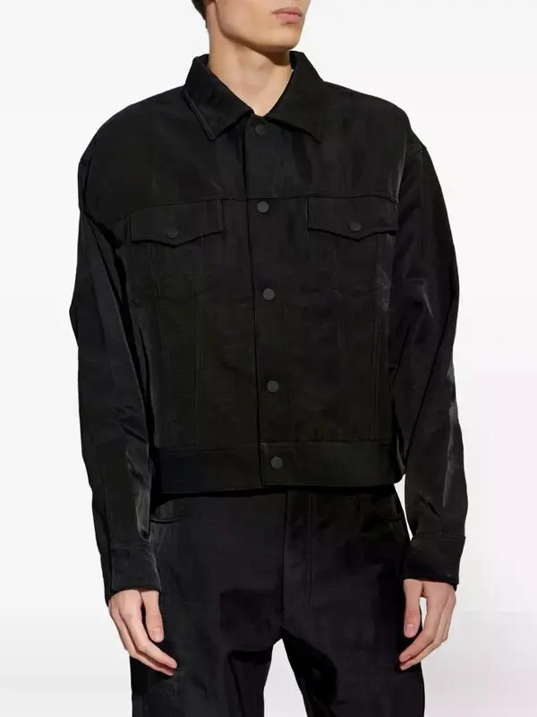 Fear Of God Spread Collar Logo-patch Shirt Jacket