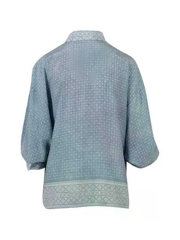 Ermanno Scervino Geometric-print Shirt - Blue