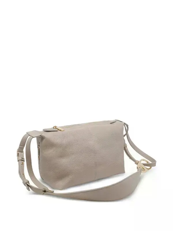 MY BEST BAG FIRENZE Grained Leather Shoulder Bag - Grey