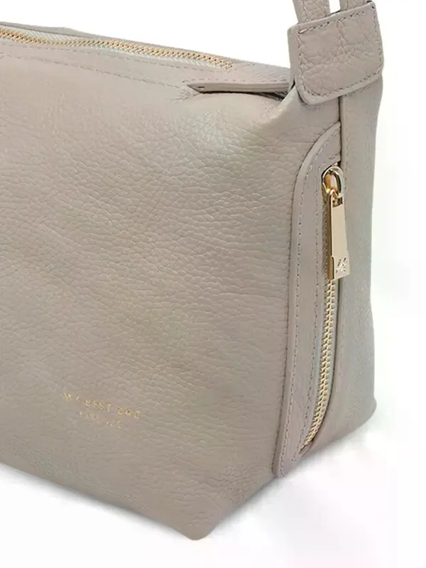 MY BEST BAG FIRENZE Grained Leather Shoulder Bag - Grey