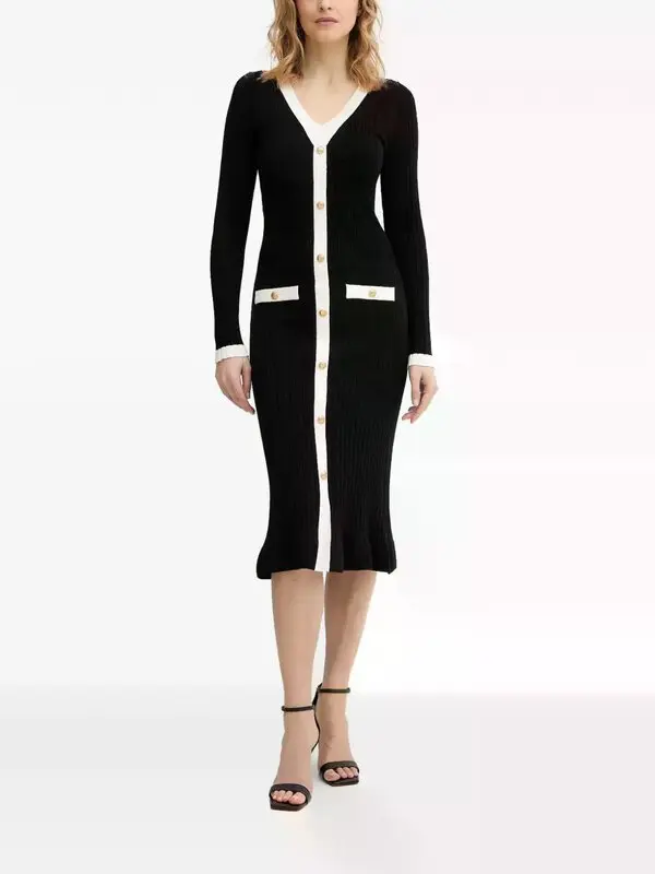 Guess Ribbed-knit Midi Dress