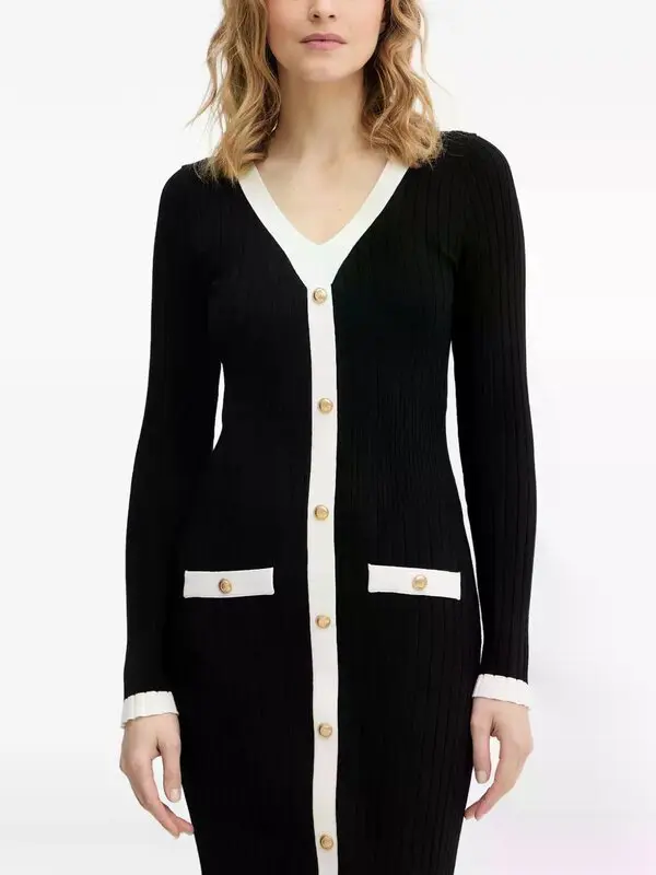 Guess Ribbed-knit Midi Dress