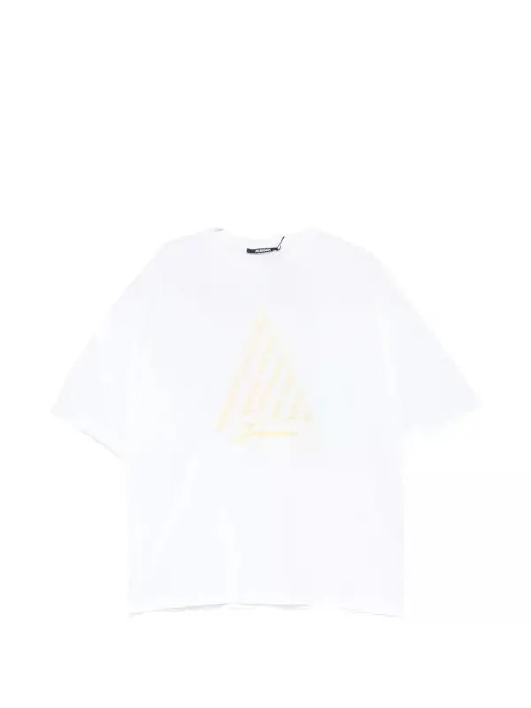 Jacquemus Voilier Embroidered-logo T-shirt - Brown