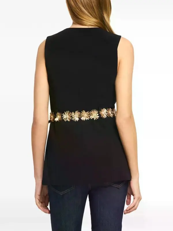 Cinq À Sept Sunflare Belted Vest - Black