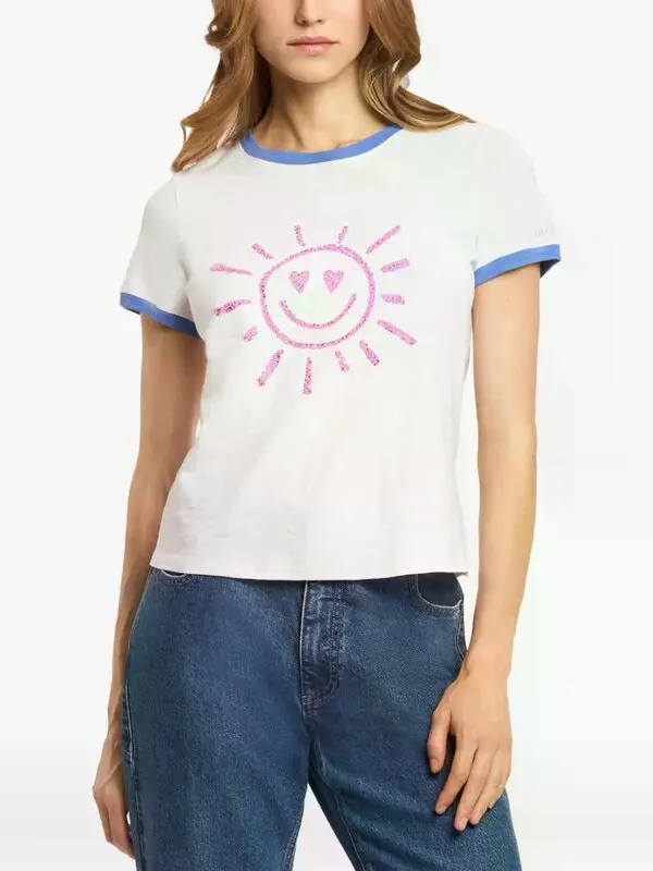 Cinq À Sept Rhinestone-embellished T-shirt - White