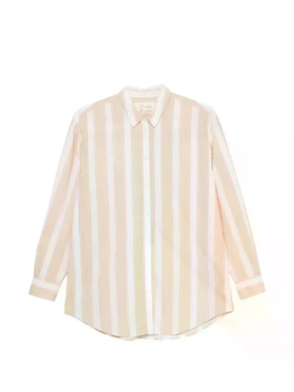 MC2 SAINT BARTH Striped Embroidered Logo Shirt - Neutrals