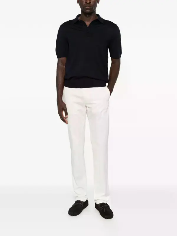 BOSS Knit Polo In Virgin Wool
