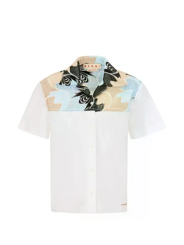 Marni Floral Mesh Shirt - White