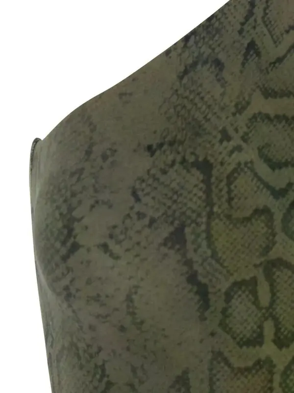 Federica Tosi Python-print One-shoulder Swimsuit