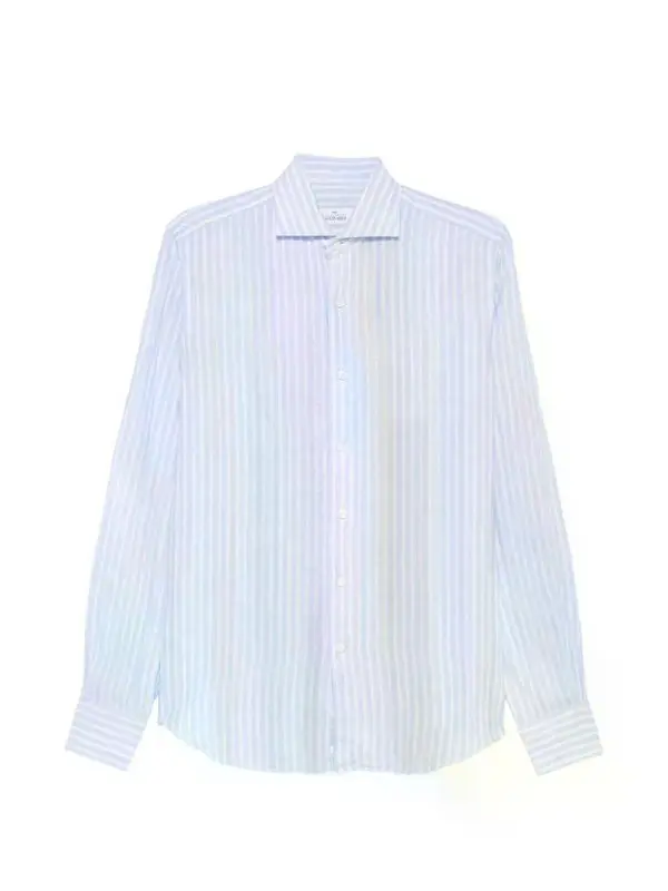 ALESSANDRO GHERARDI Vertical-stripes Linen Shirt