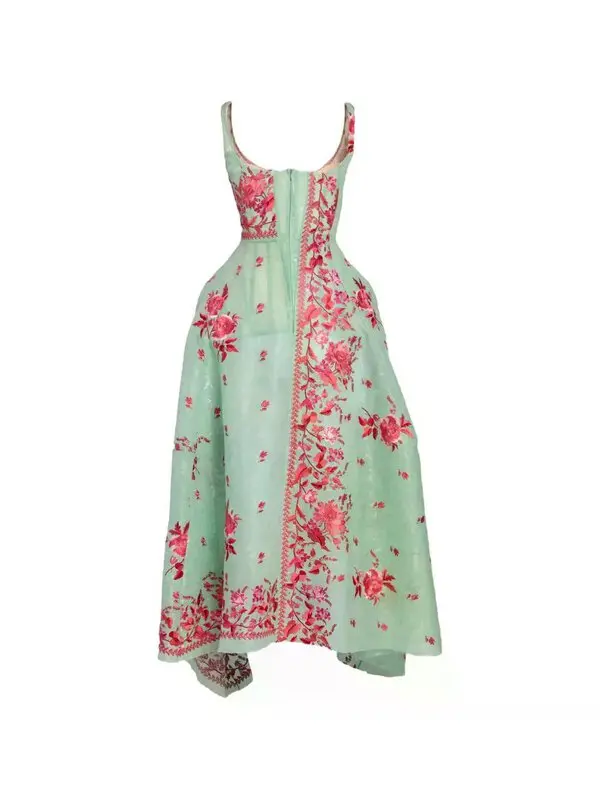 Erdem Floral-print Asymmetric-hem Dress