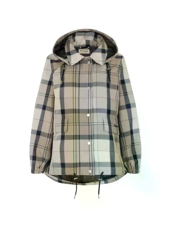 Barbour Check-pattern Hooded Coat