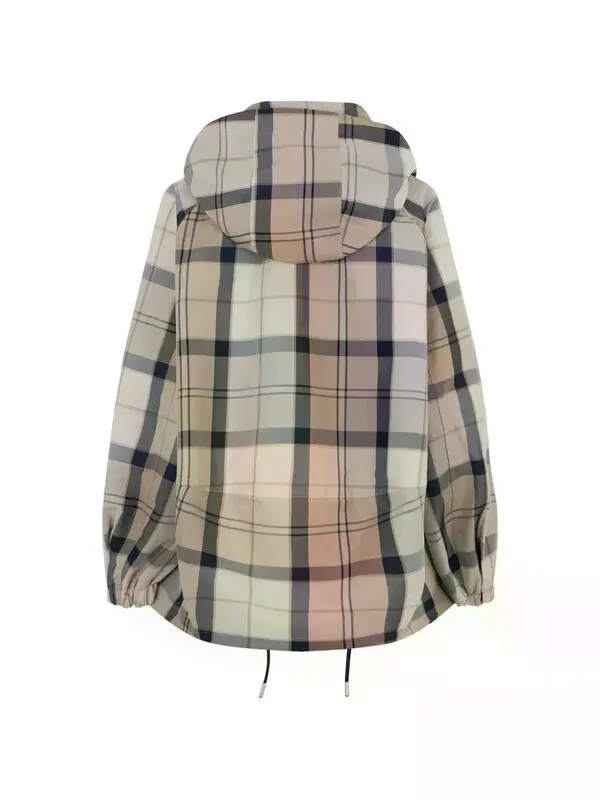 Barbour Check-pattern Hooded Coat