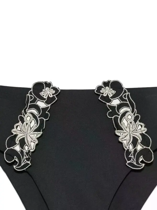TWINSET Floral-embroidered Bikini Bottom