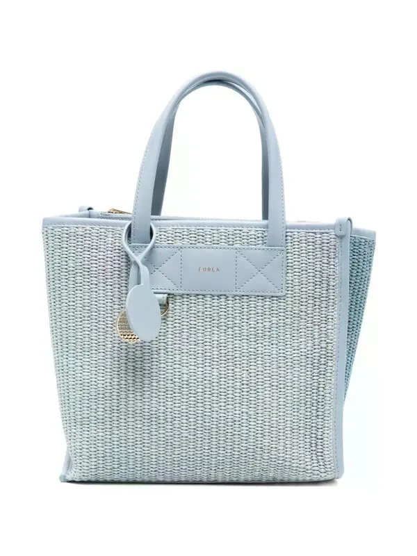 Furla Leather-trim Tote Bag - Blue