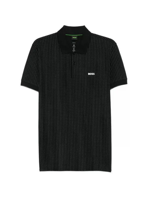 BOSS Cotton-piqué Polo Shirt With All-over Print
