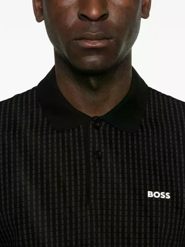 BOSS Cotton-piqué Polo Shirt With All-over Print