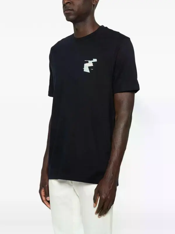 BOSS Cotton-jersey T-shirt With Printed Artwork