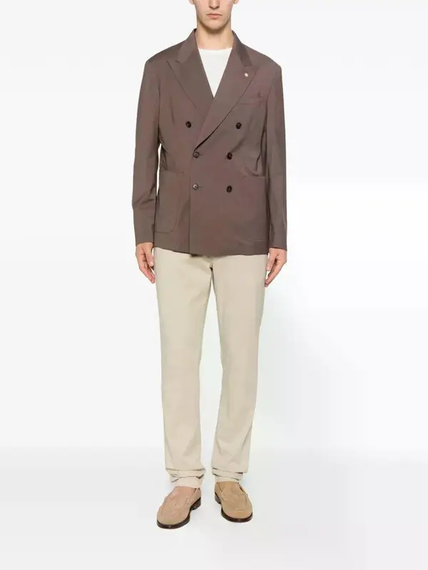 Canali Straight-leg Chino Trousers - Neutrals