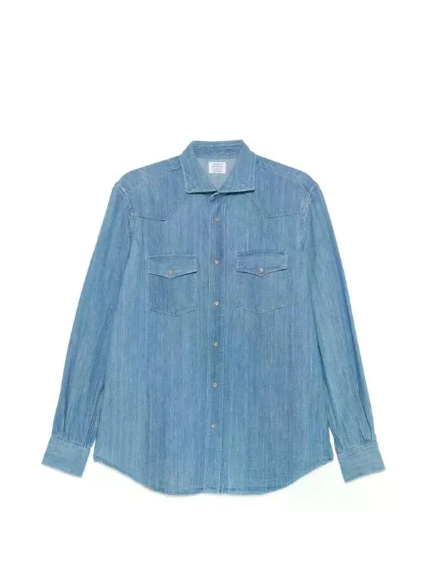 MAZZARELLI Western-yoke Chest-pocket Shirt