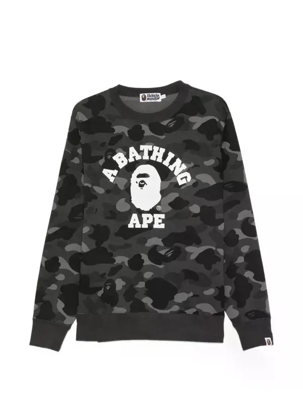 BAPE BLACK BY *A BATHING APE® Logo-print Camouflage-patterned Sweatshirt