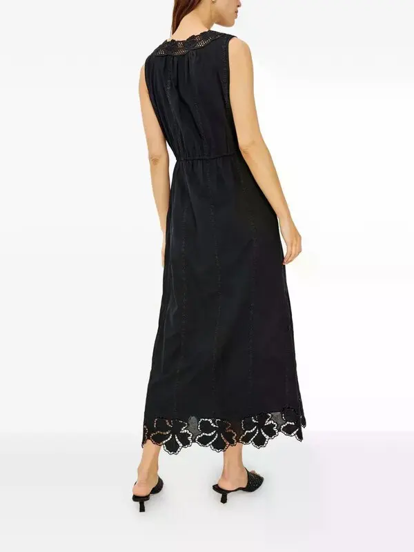 Rails Lorina Eyelet Maxi Dress - Black