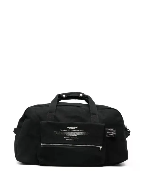 Undercover Zip-pocket Tote Bag - Black