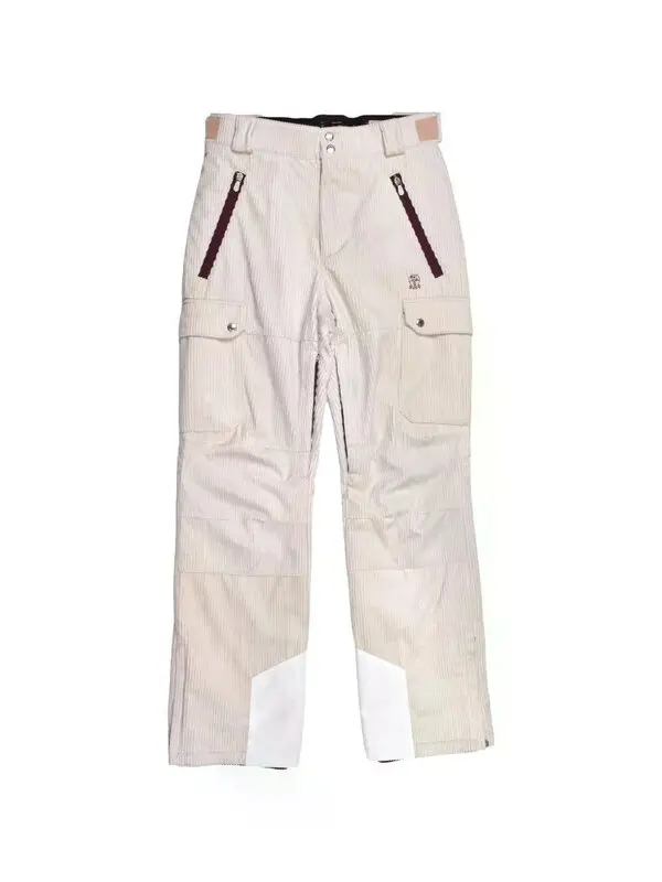 Brunello Cucinelli Corduroy-effect Cargo-pocket Ski Pants