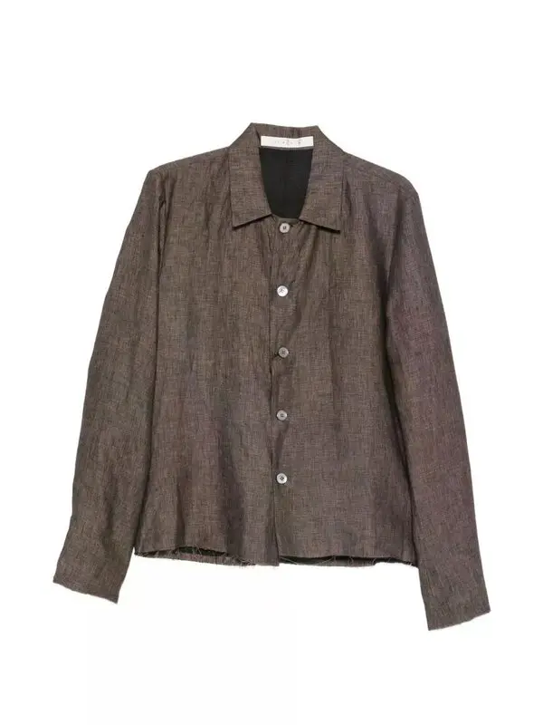 KANG Raw-cut Spread-collar Shirt
