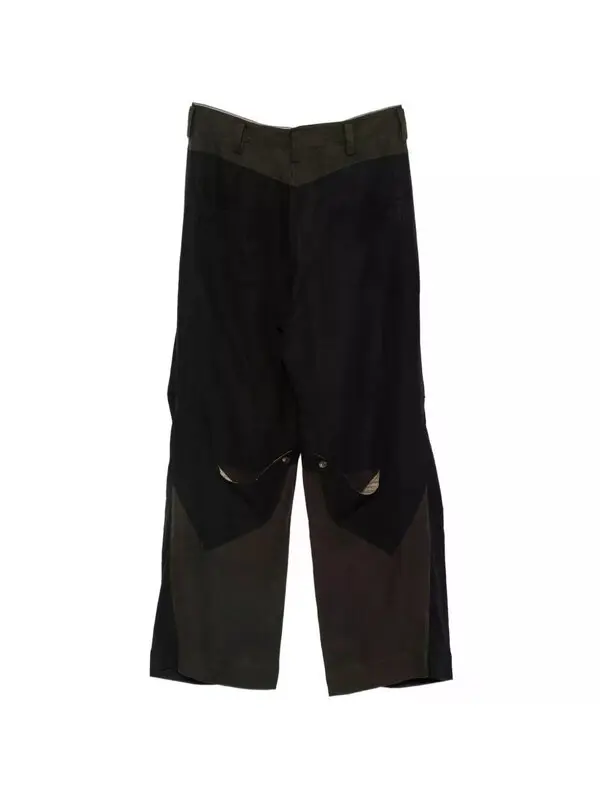 ZIGGY CHEN Panelled Wide-leg Trousers