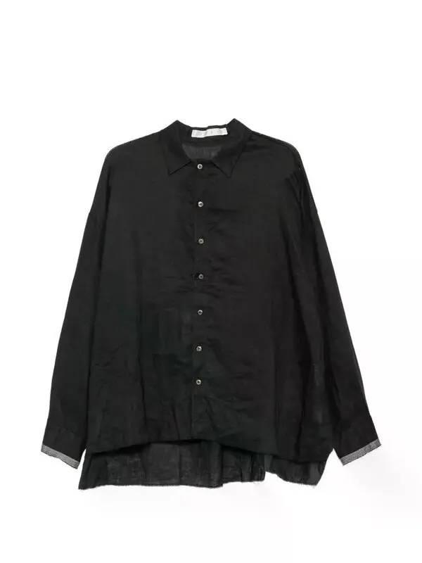 KANG Raw-edge Long-sleeve Shirt
