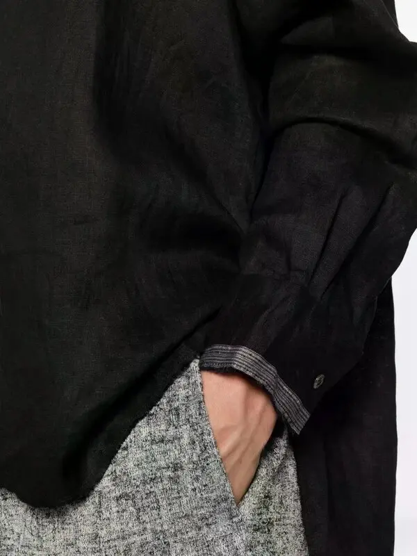 KANG Raw-edge Long-sleeve Shirt