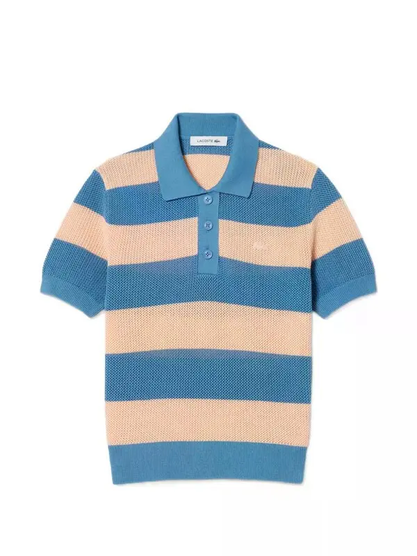 Lacoste Striped Mesh Polo Shirt